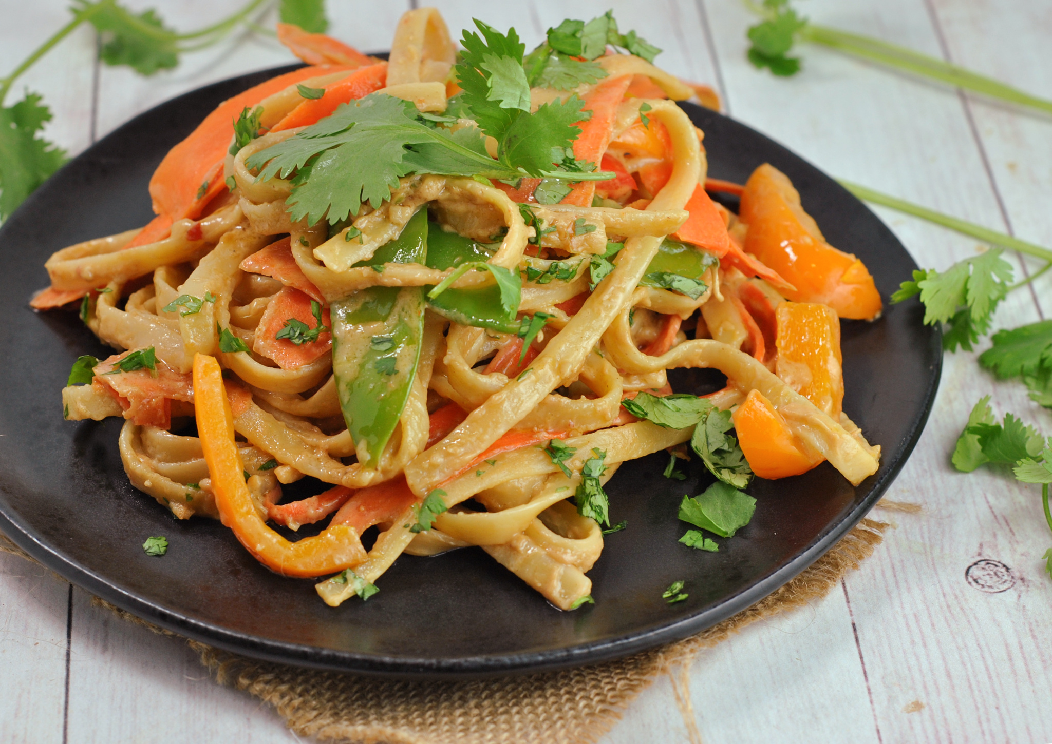 Peanutty Noodles with Veggies - Prevention RD