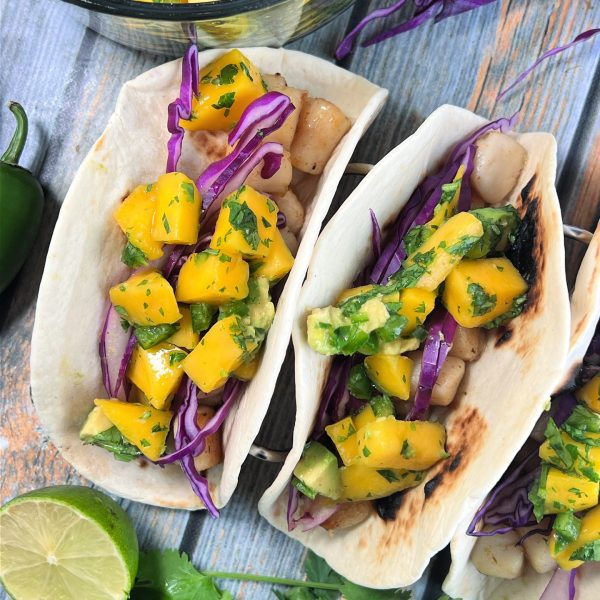 Scallop Tacos with Mango Salsa - Prevention RD