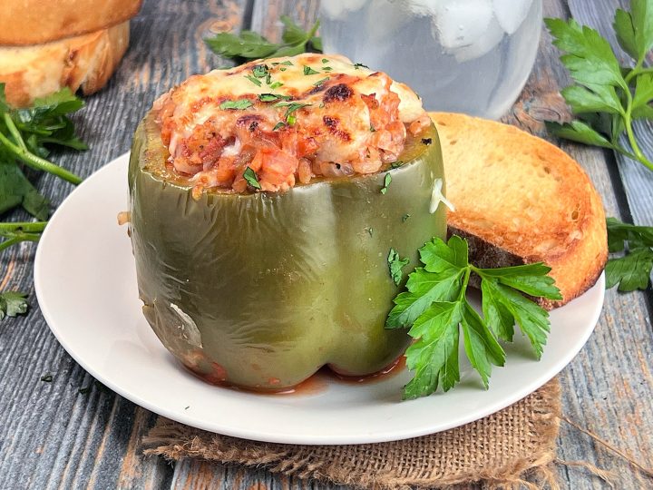 Ground Chicken Stuffed Peppers - Prevention RD